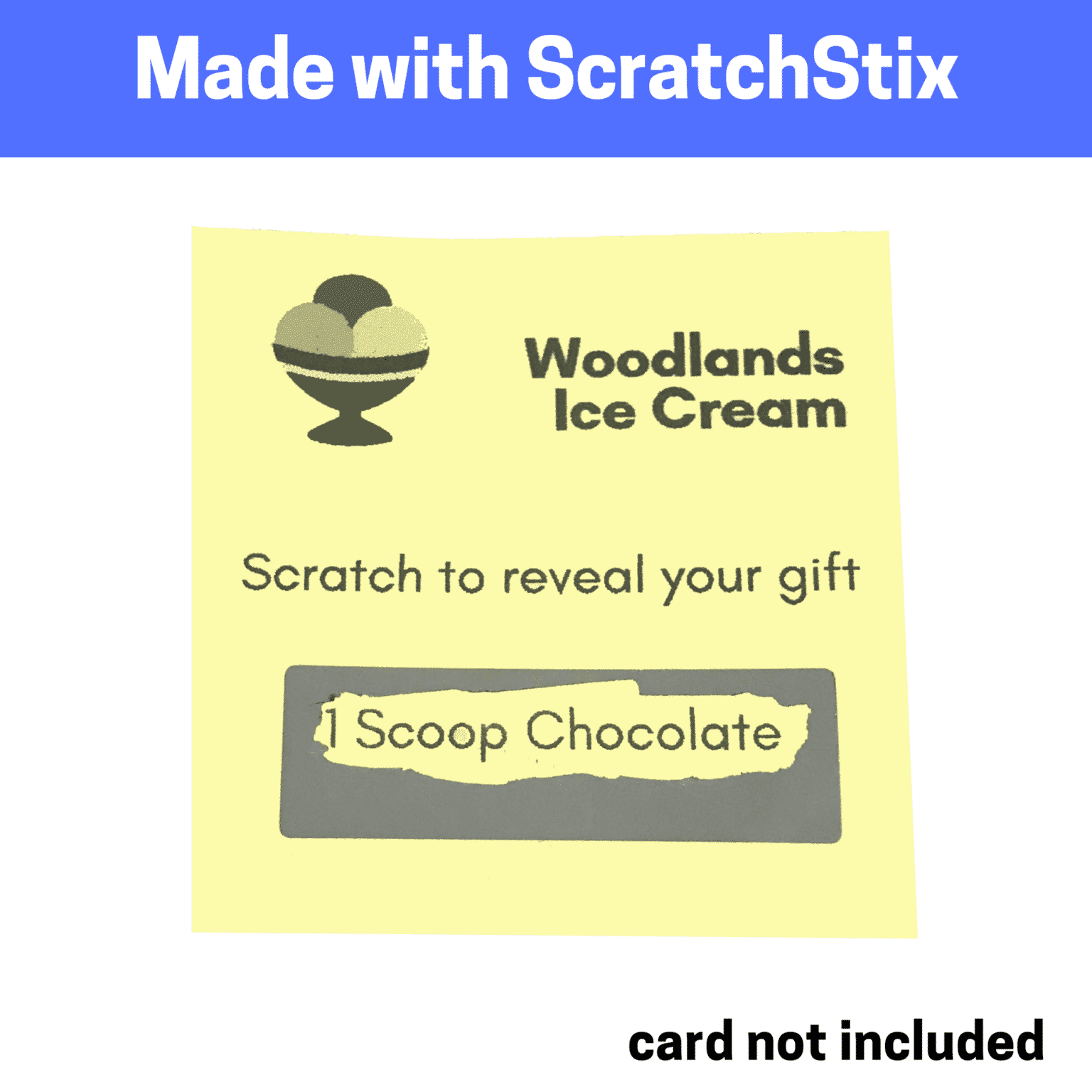 ScratchStix | Gray Rectangle Scratch Off Stickers - TownStix