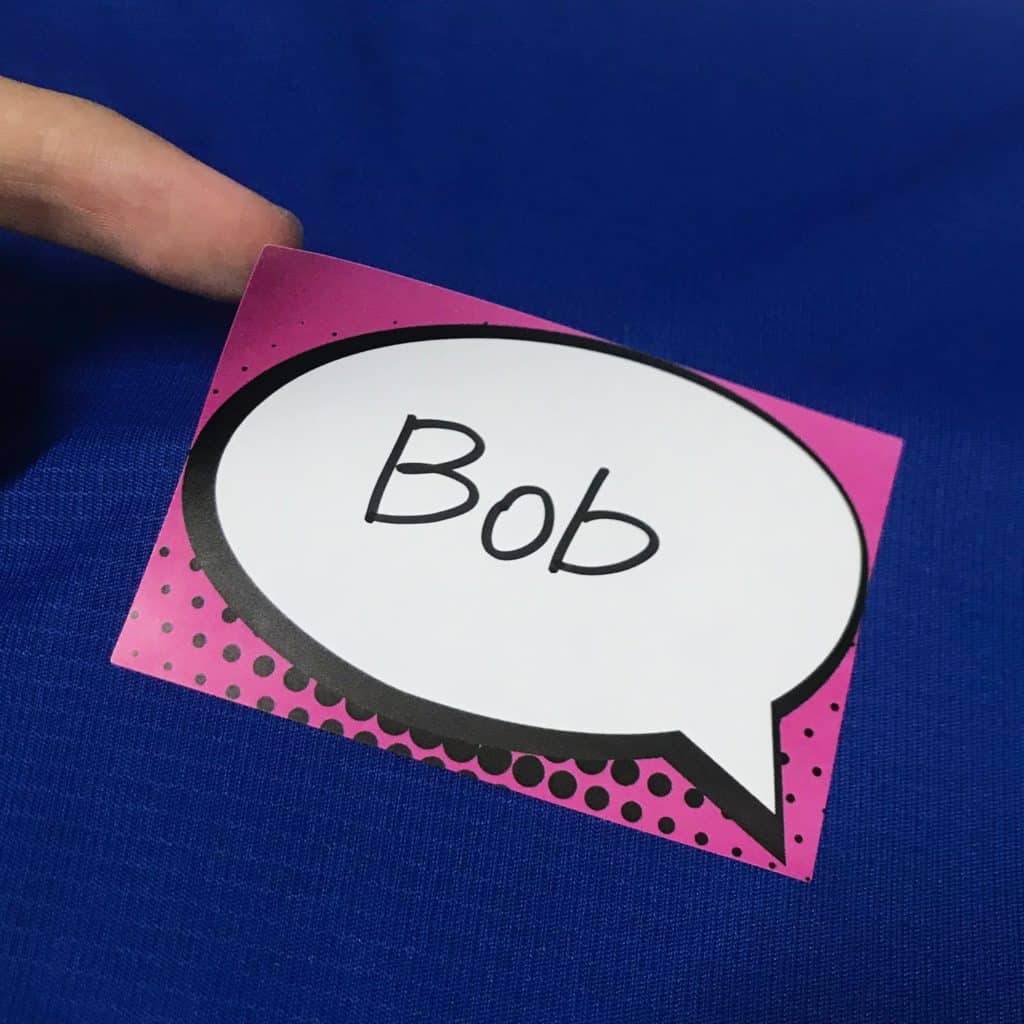 Comic-Style Name Labels - TownStix