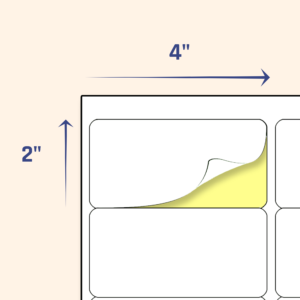 Printing Labels | 2" x 4", White Stickers Labels Sheets - TownStix