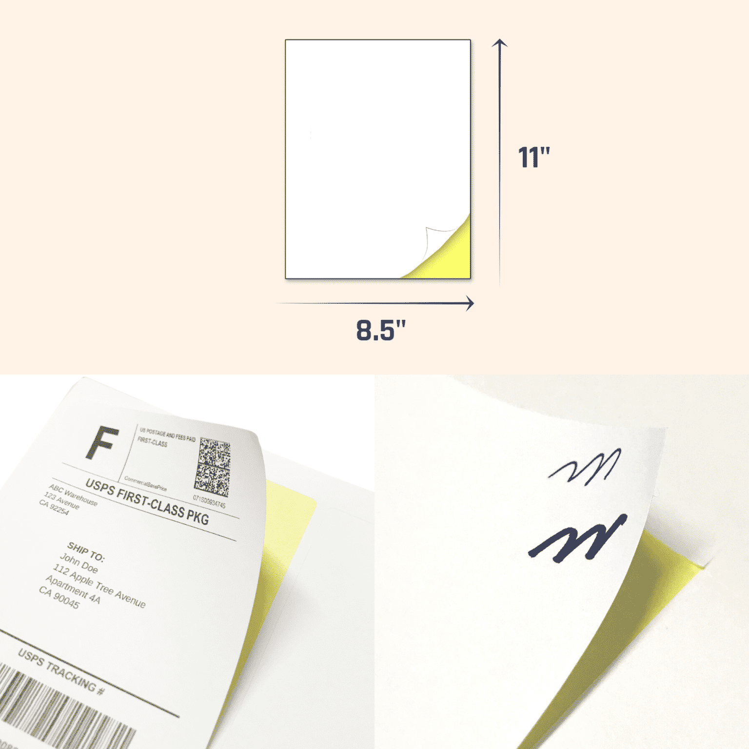 Printing Labels | 8.5" x 11", White Stickers Labels Sheets - TownStix