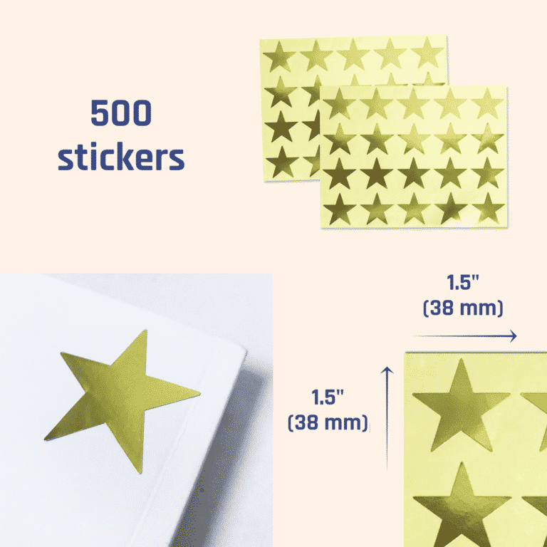 Gold Star Stickers - TownStix