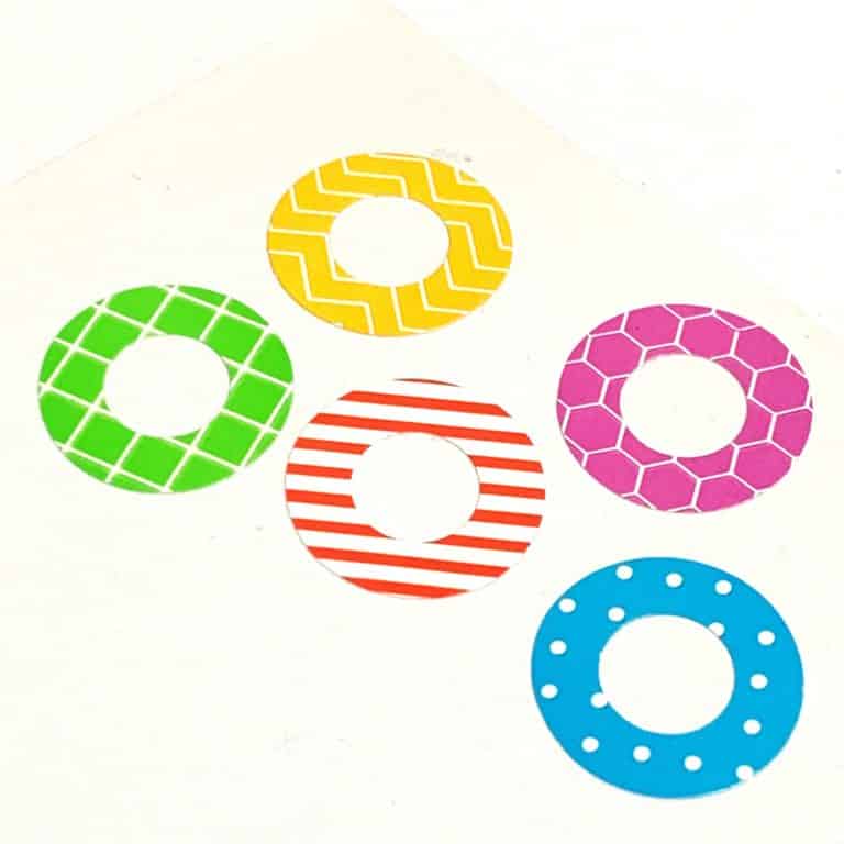 Reinforcement Hole Labels - 20 Assorted Designs - TownStix