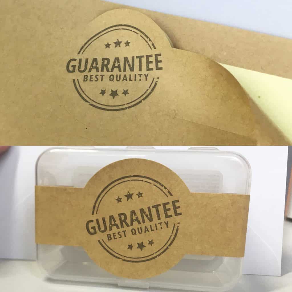 1" x 8.5", Brown Kraft Soap Labels - TownStix