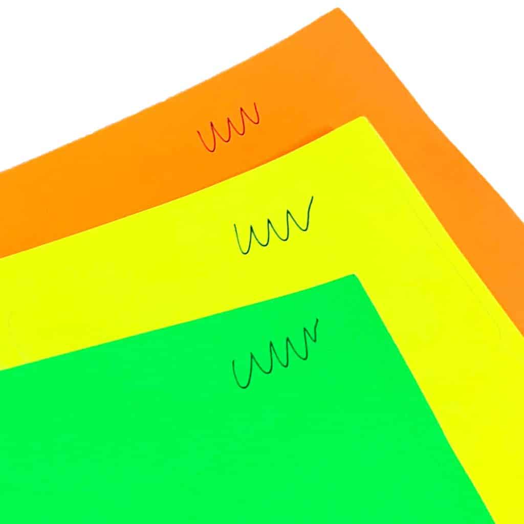 8.5" x 11", Neon Stickers Labels Sheets - TownStix