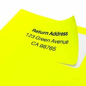 2" x 4", Neon Stickers Labels Sheets - TownStix