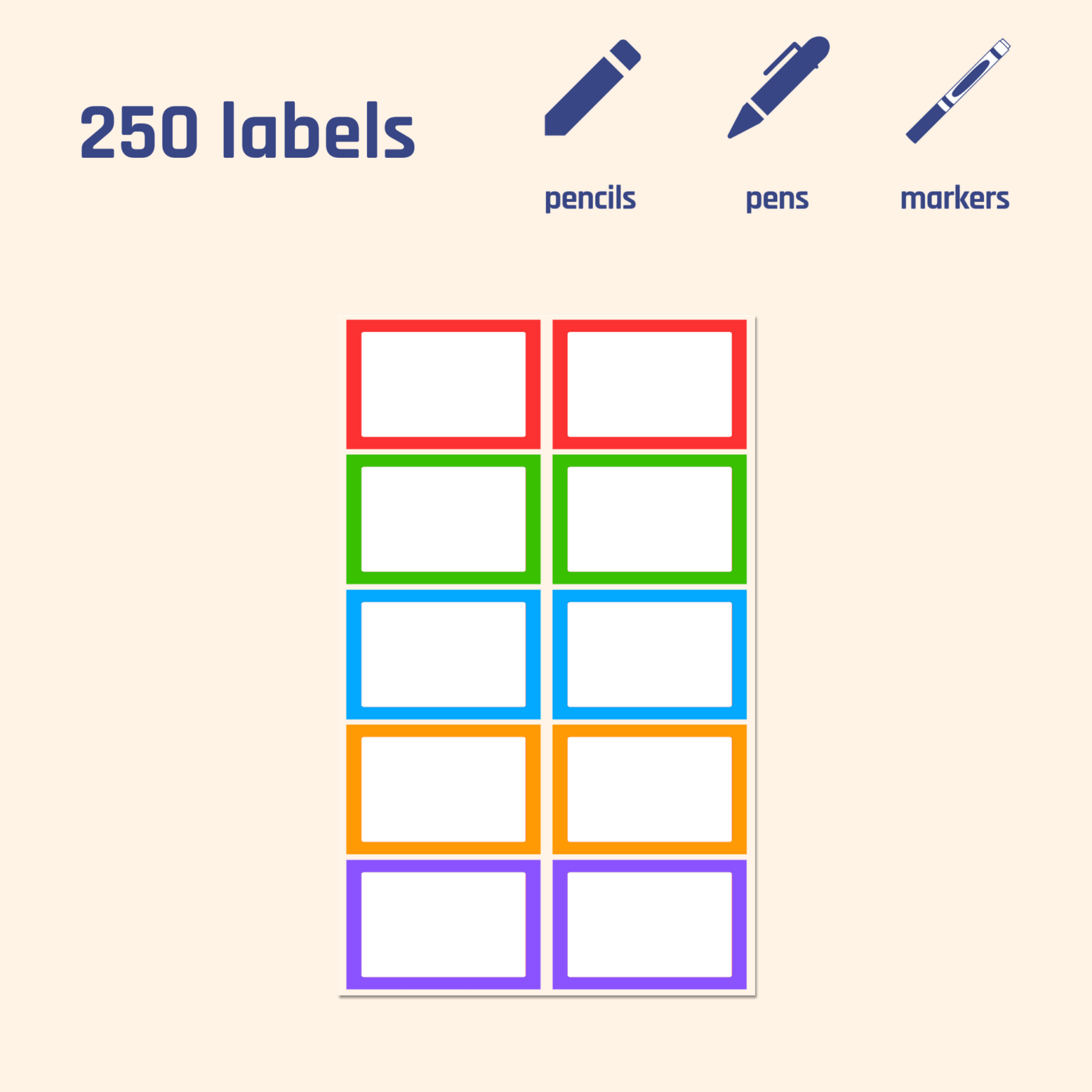 Colorful Name Tags - TownStix