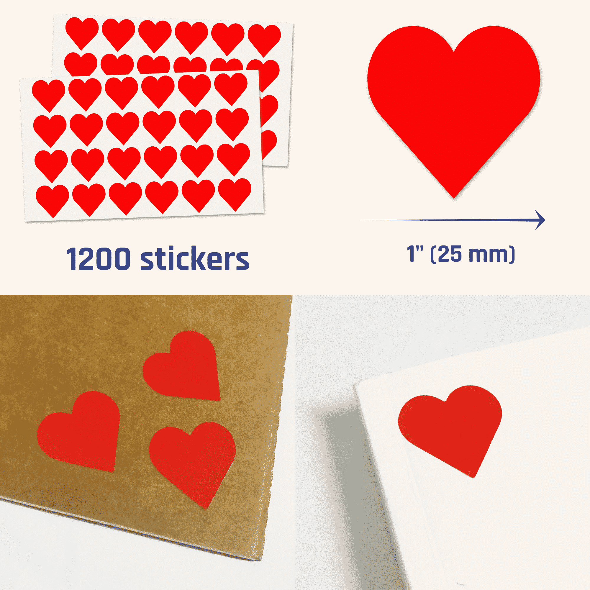 Red Heart Stickers - TownStix