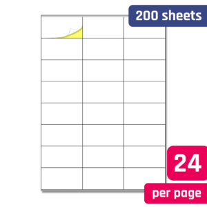 105 x 57 mm - A4 White Stickers Labels Sheets - TownStix